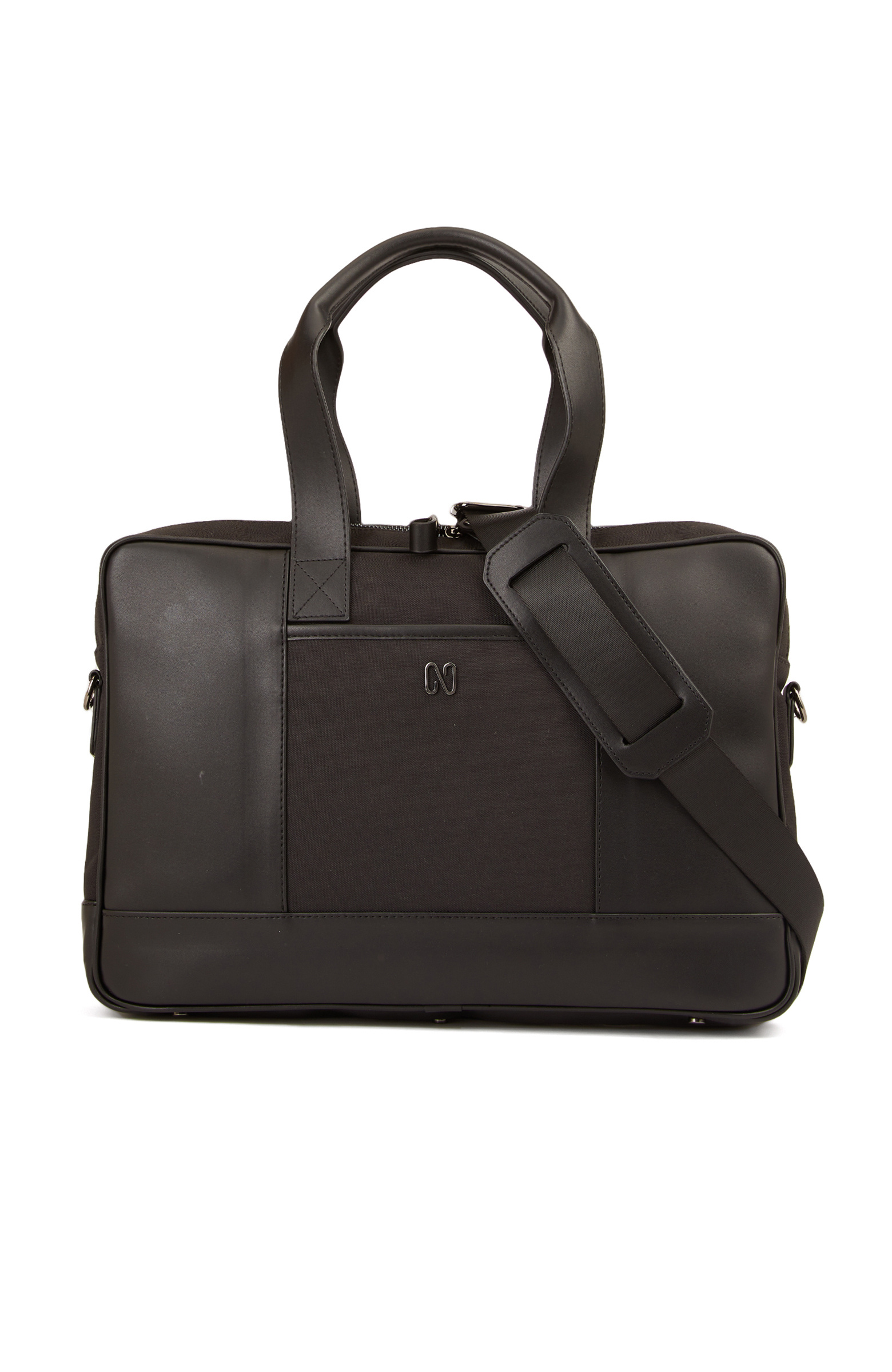 Siyah Logolu Erkek Laptop Çantası