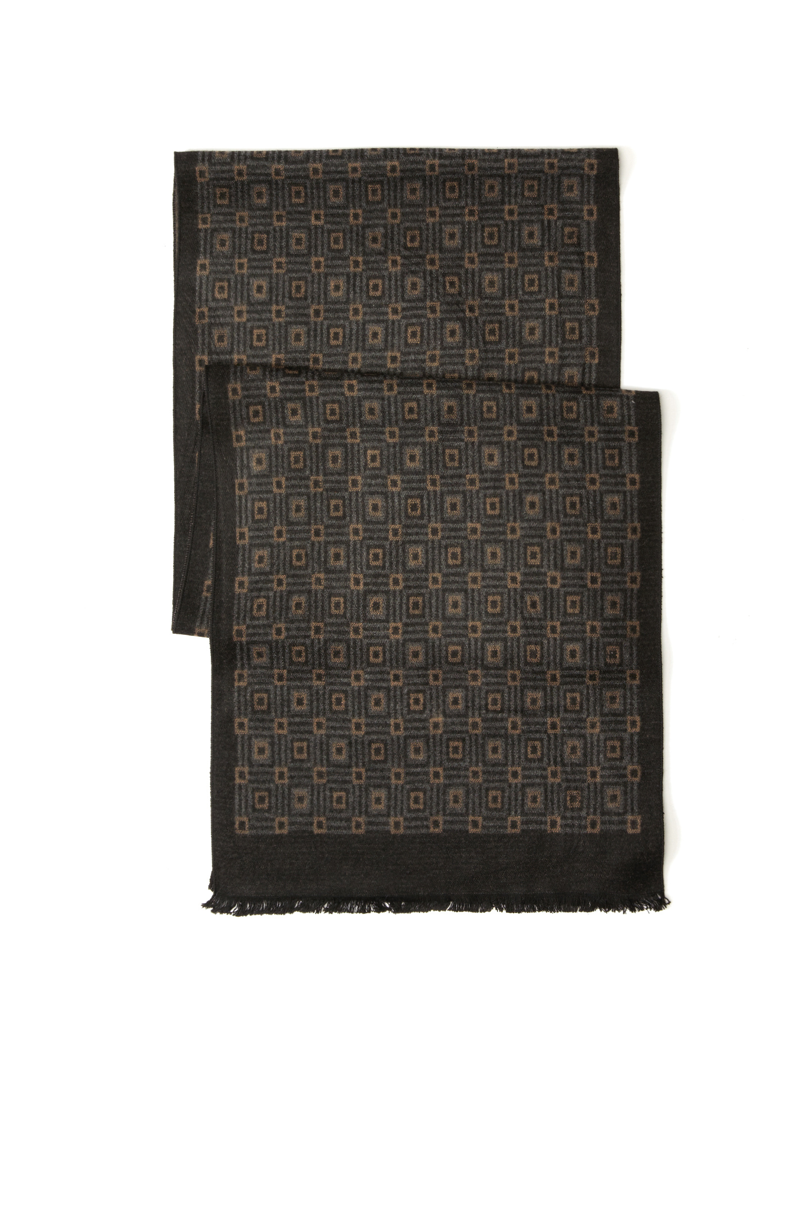 Antrasit Minimal Desenli Erkek Atkı