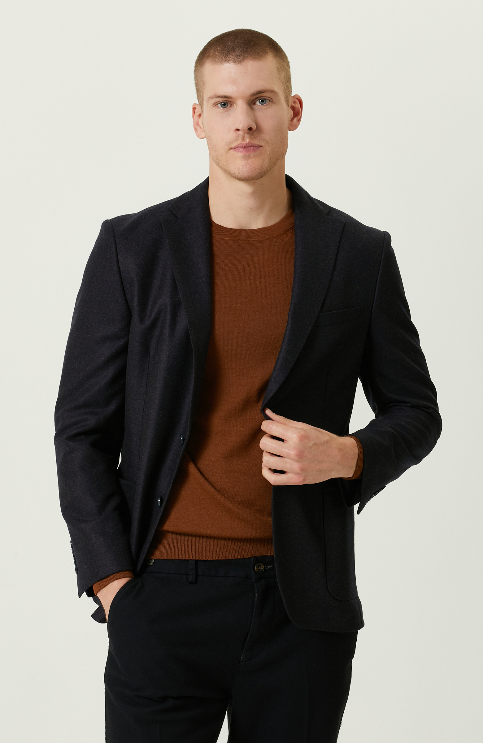 Limited Loro Piana Yünlü Lacivert Ceket Limited Loro Piana Yünlü Lacivert Ceket