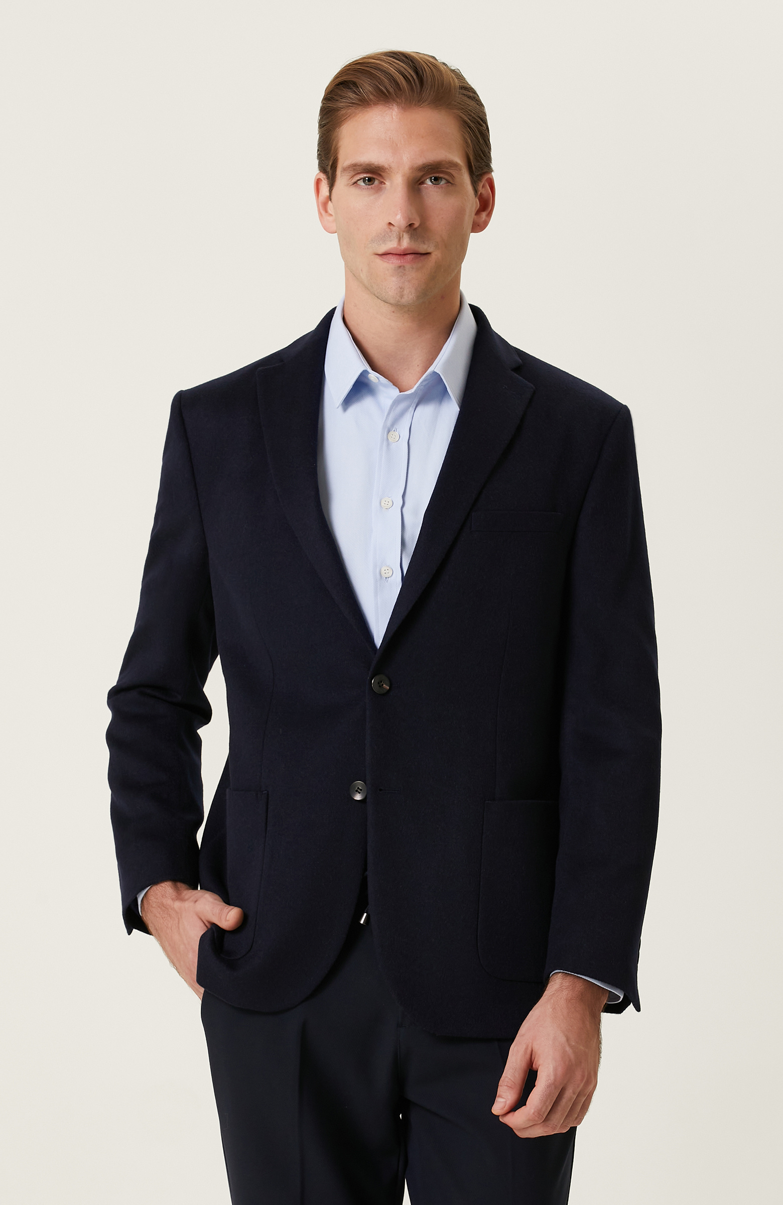 Lacivert Kaşmir Ceket