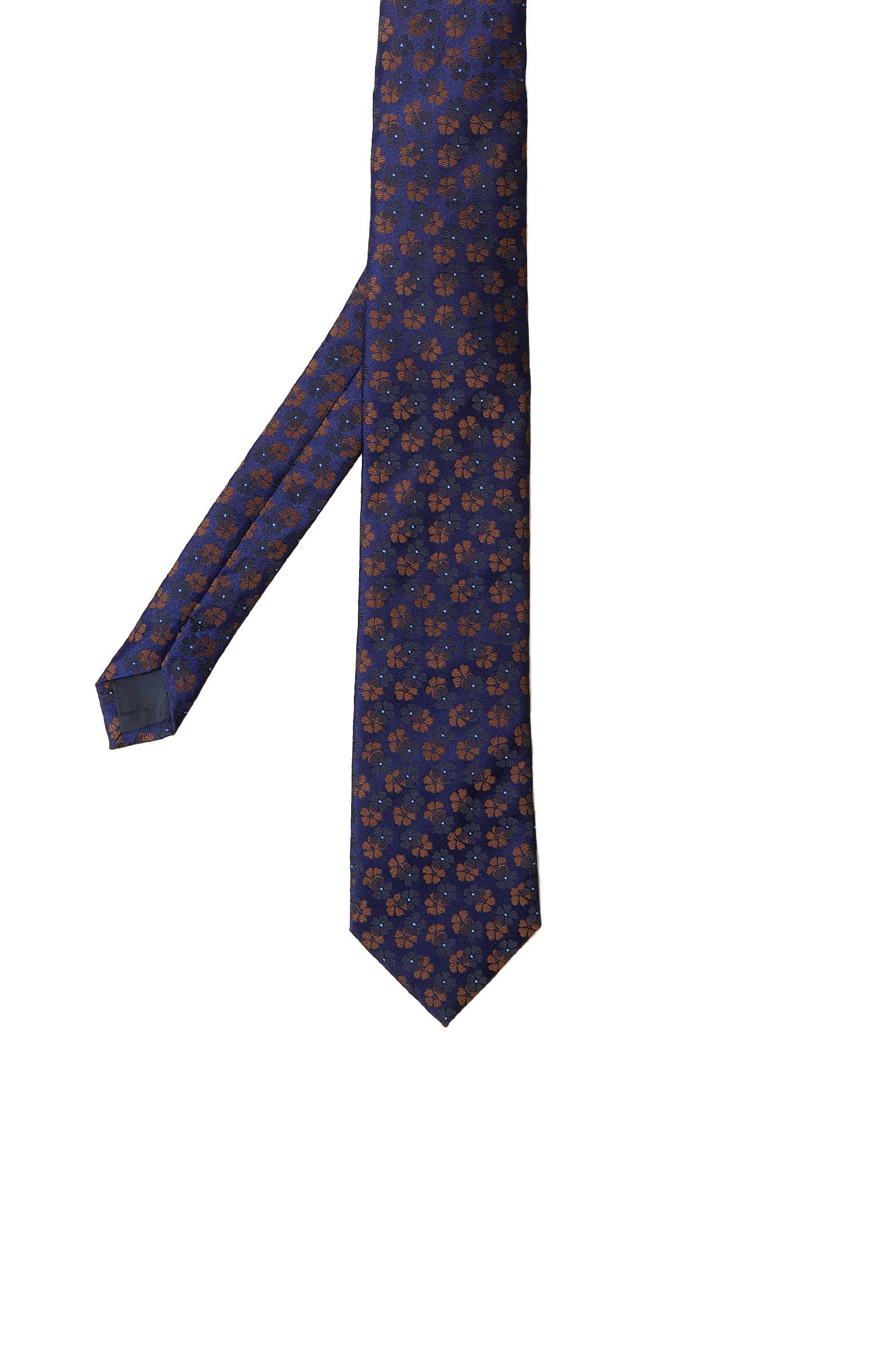 Lacivert Çiçekli Kravat