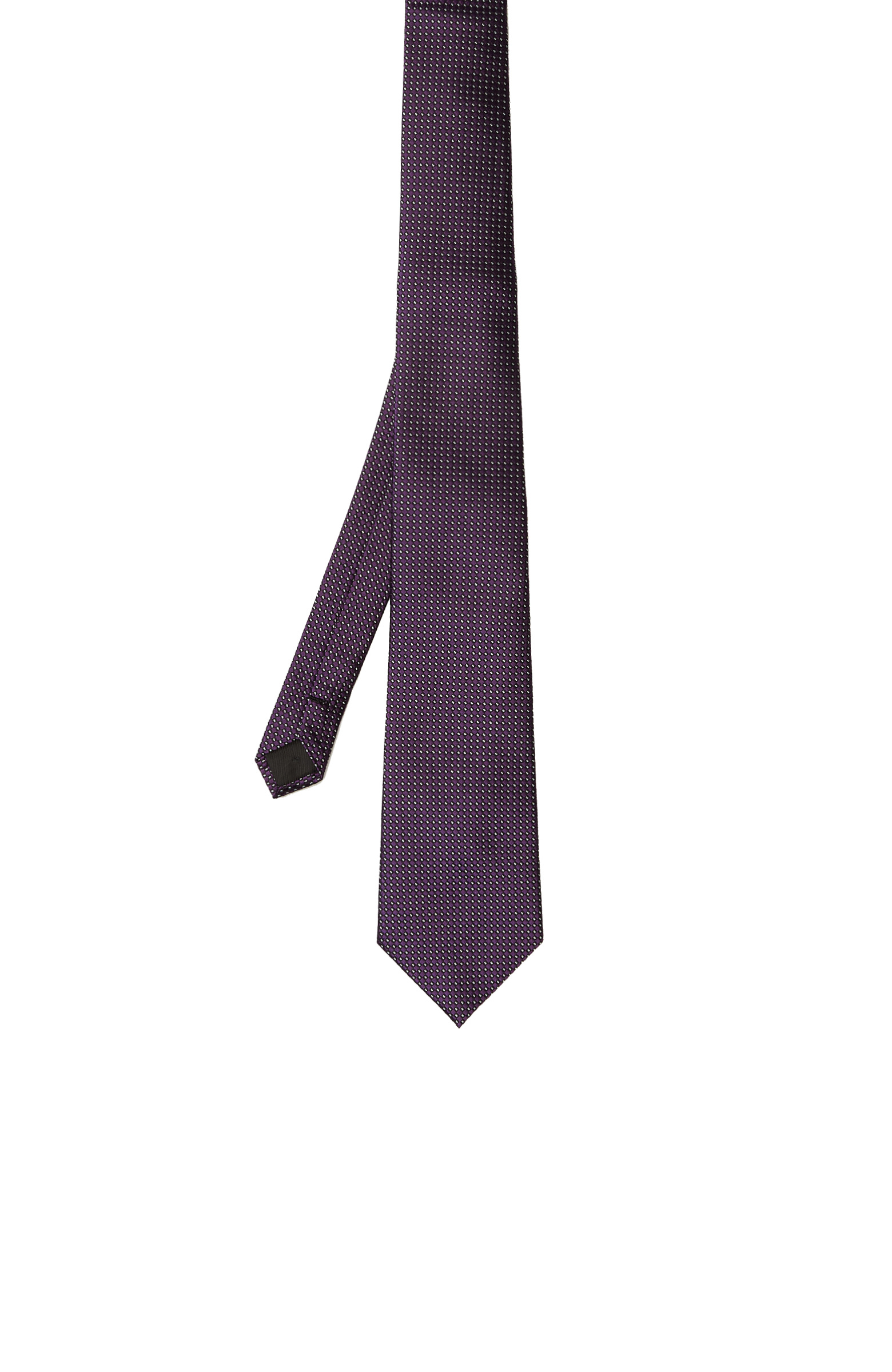 Mor Puantiyeli İpek Kravat
