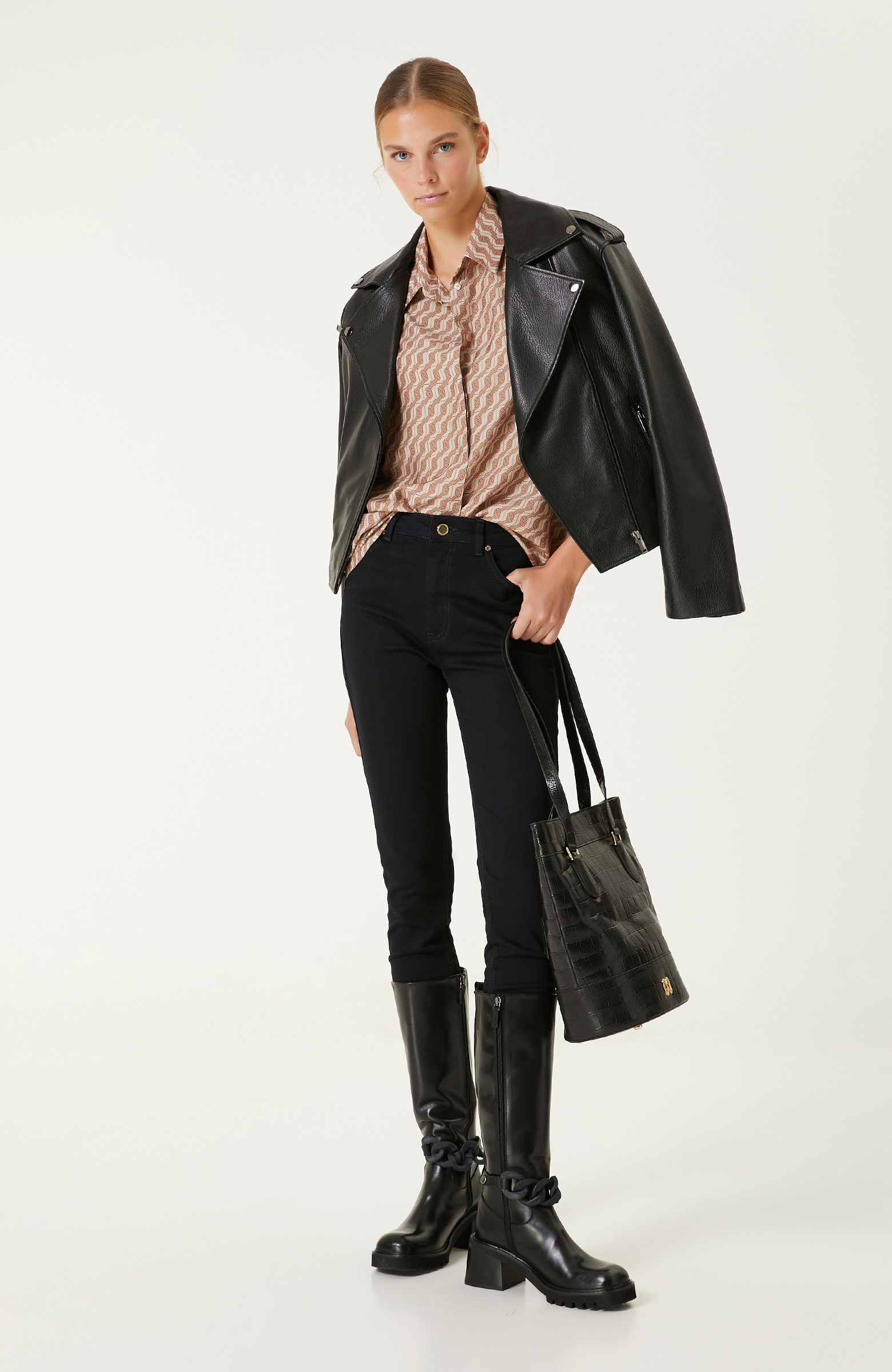 Lacivert Push-Up Denim Pantolon Lacivert Push-Up Denim Pantolon