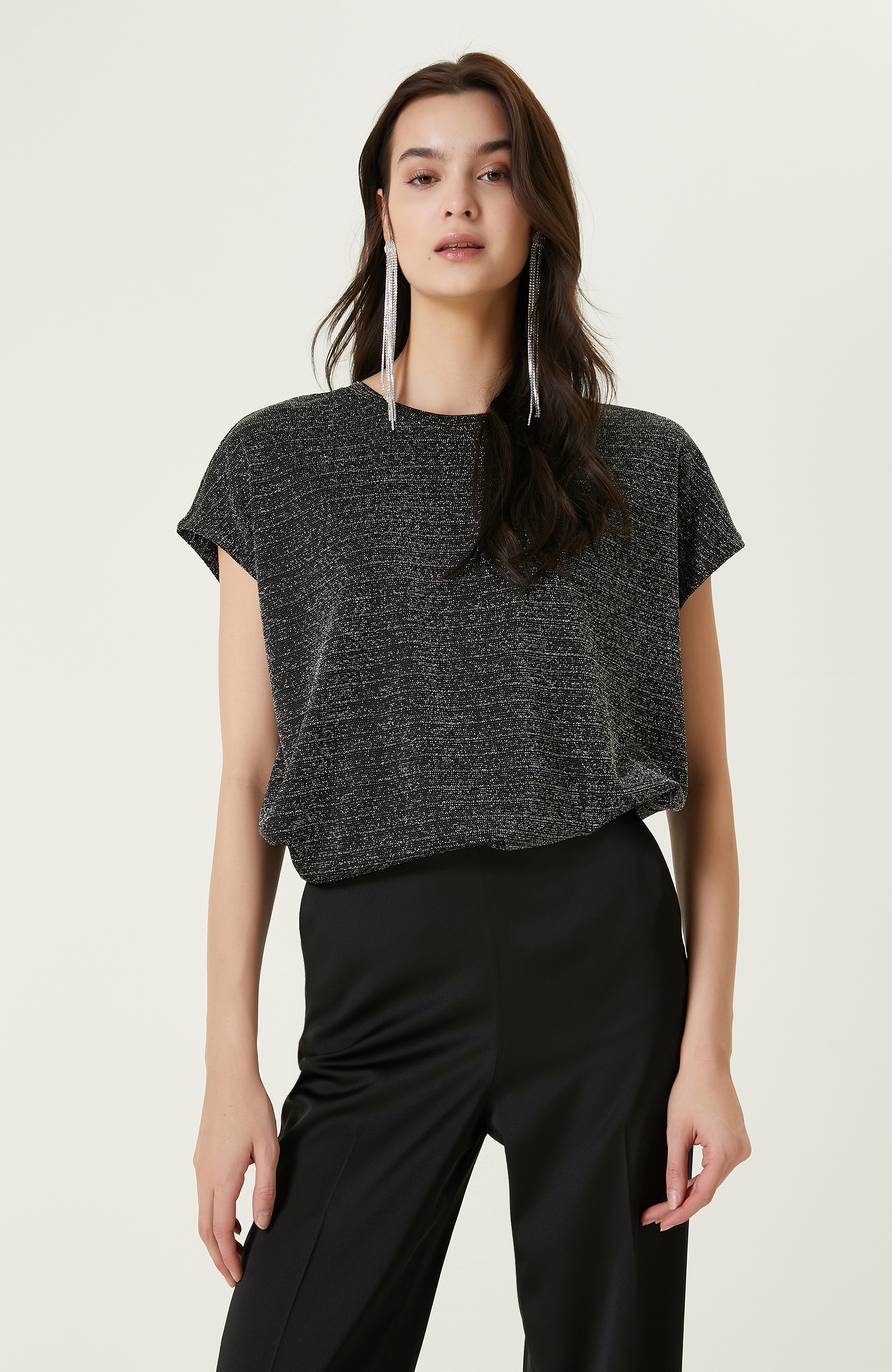 Silver Gümüş Rengi Bluz