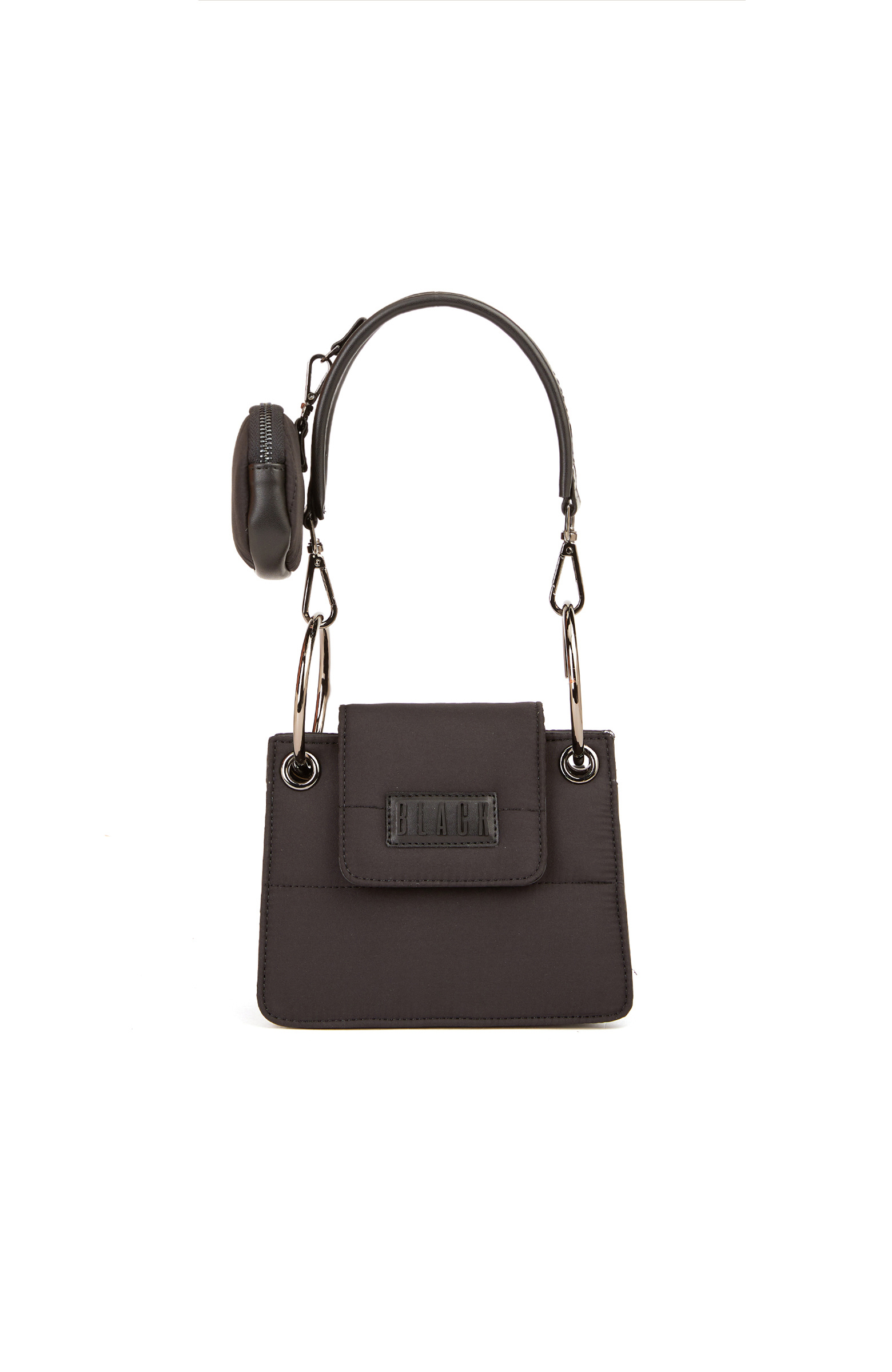 Siyah Kapitoneli Kadın Postacı Çantası