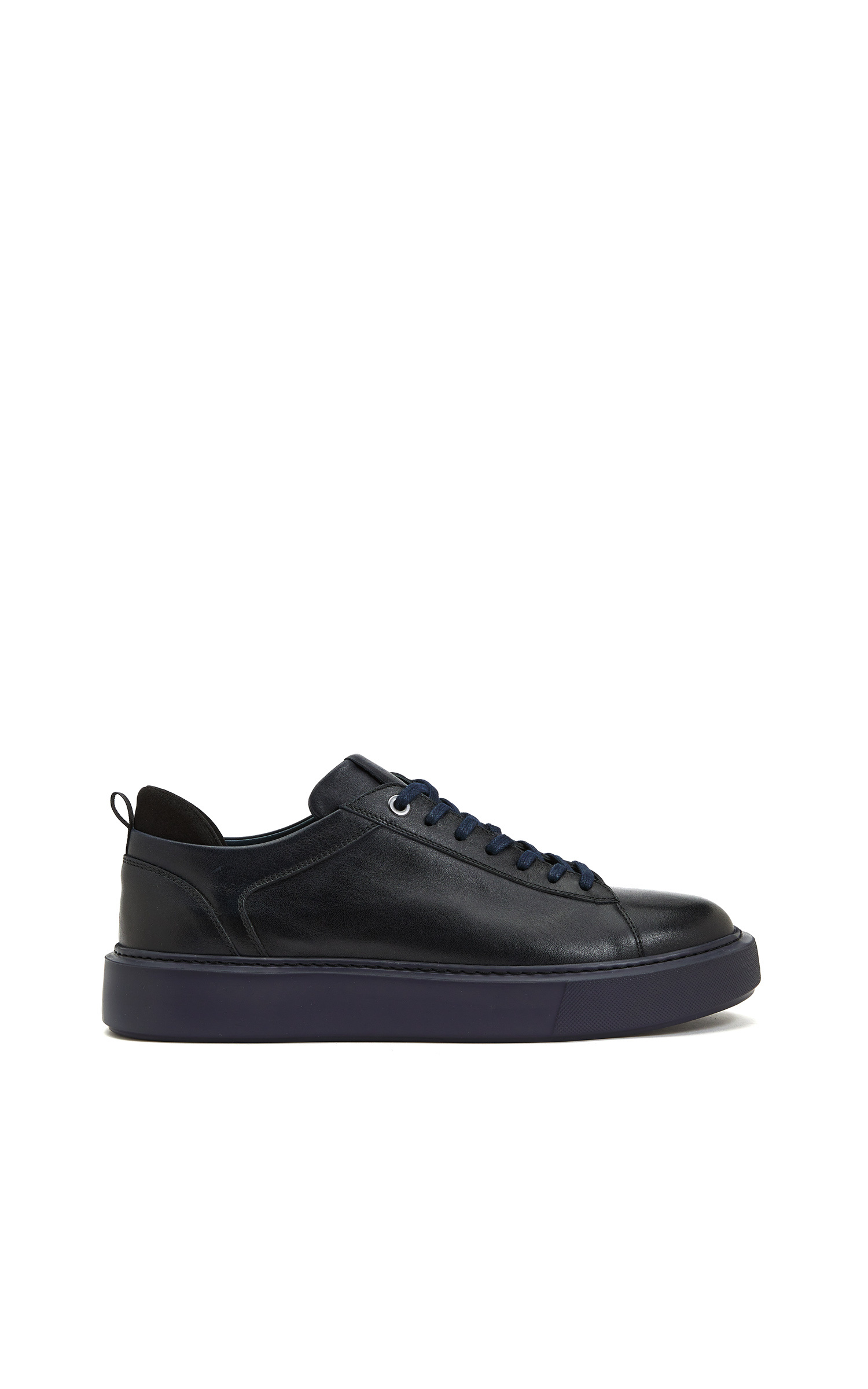 Lacivert Erkek Deri Sneaker