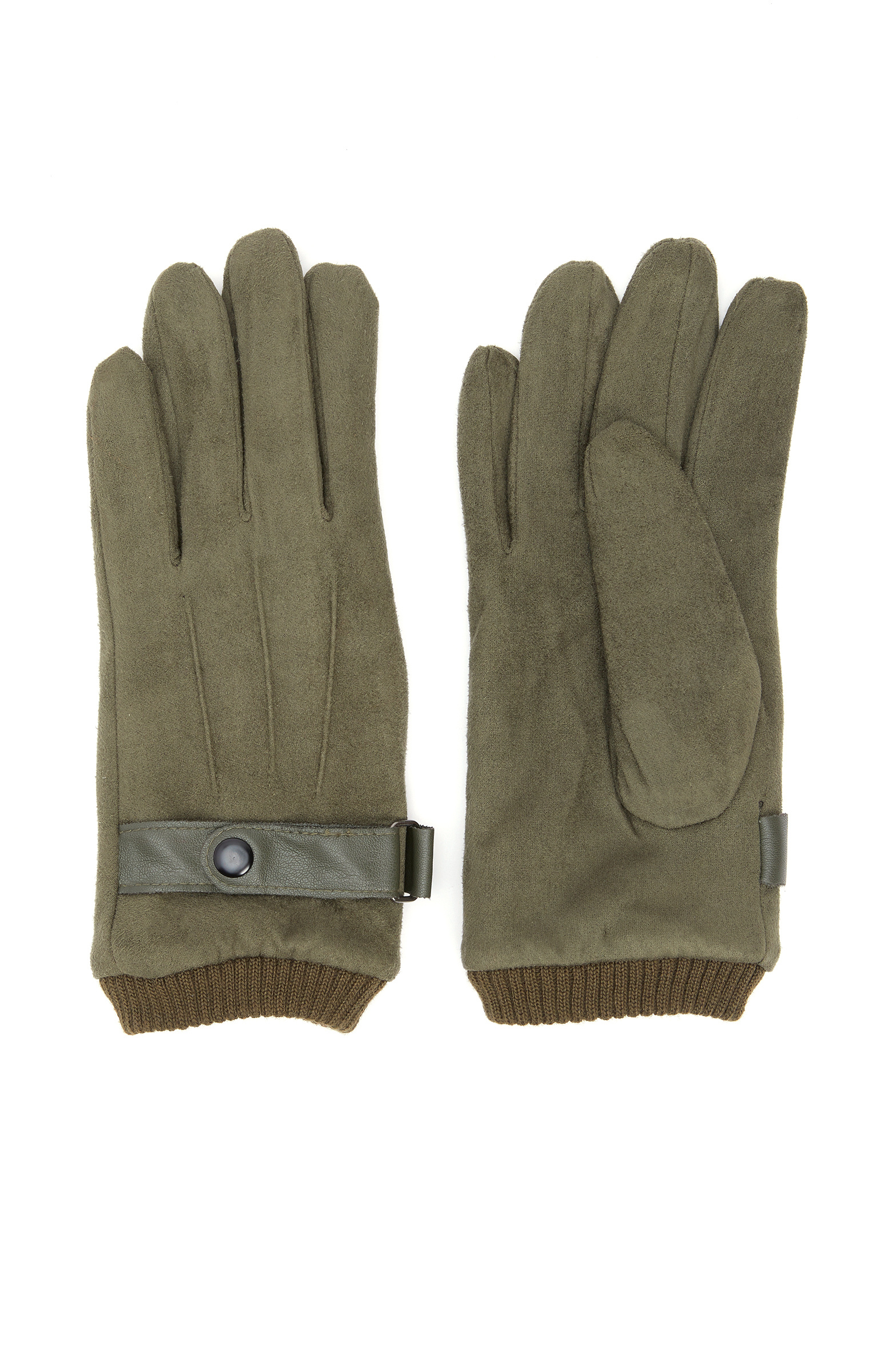 Haki Erkek Deri Eldiven