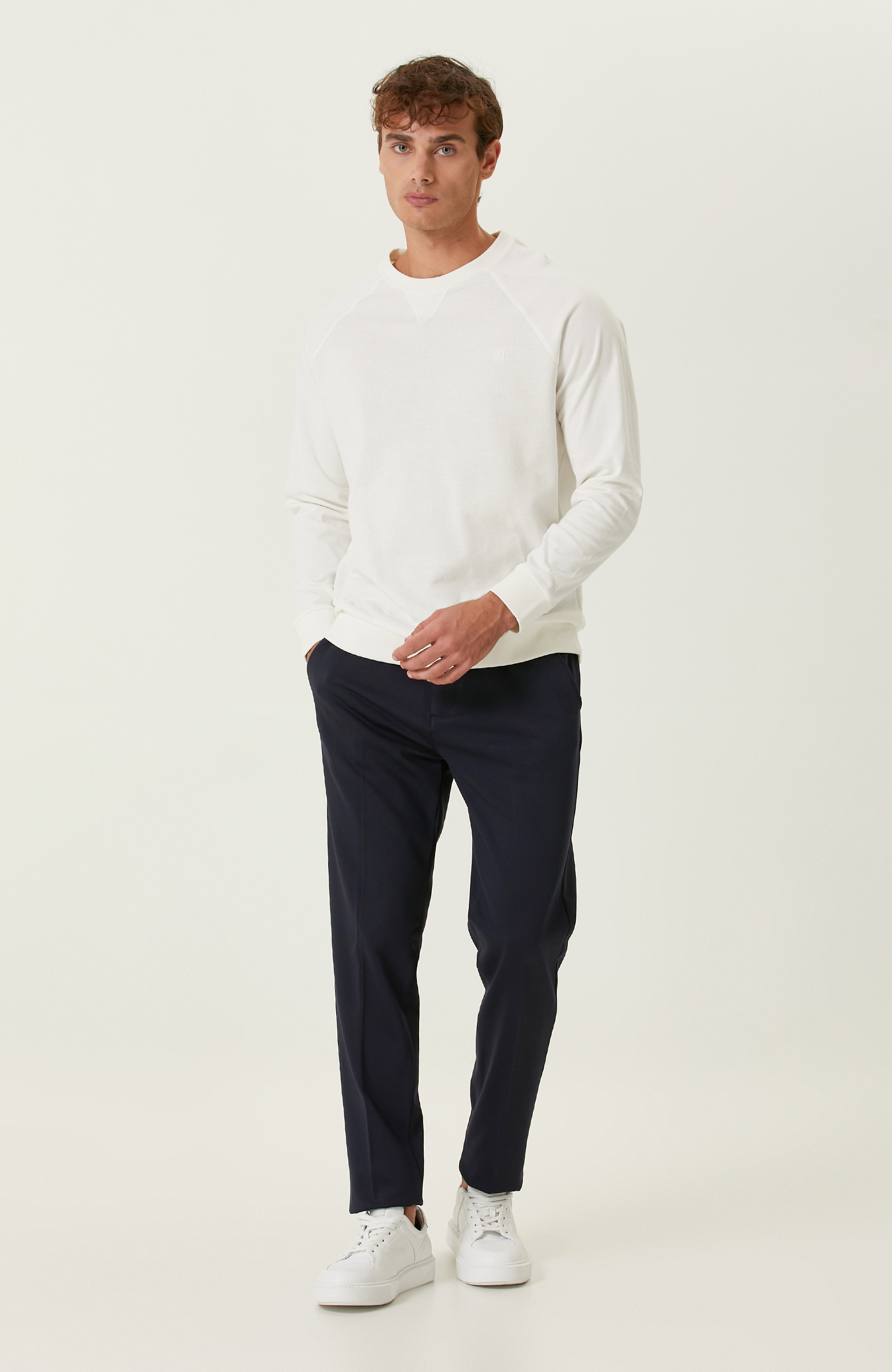Lacivert Örme Pantolon