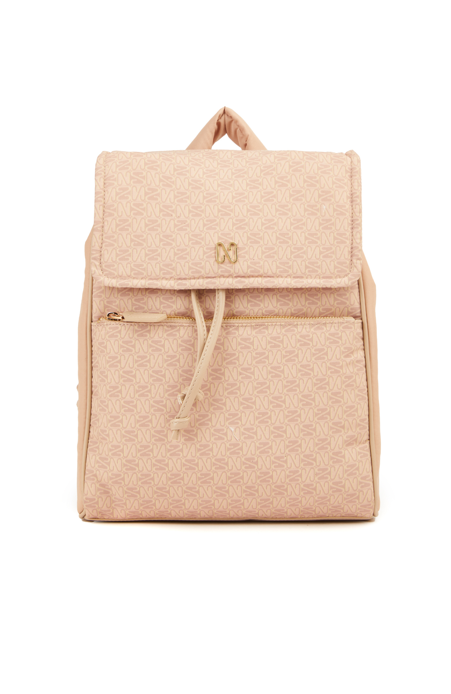 Bej Kadın Deri Sırt Çantası