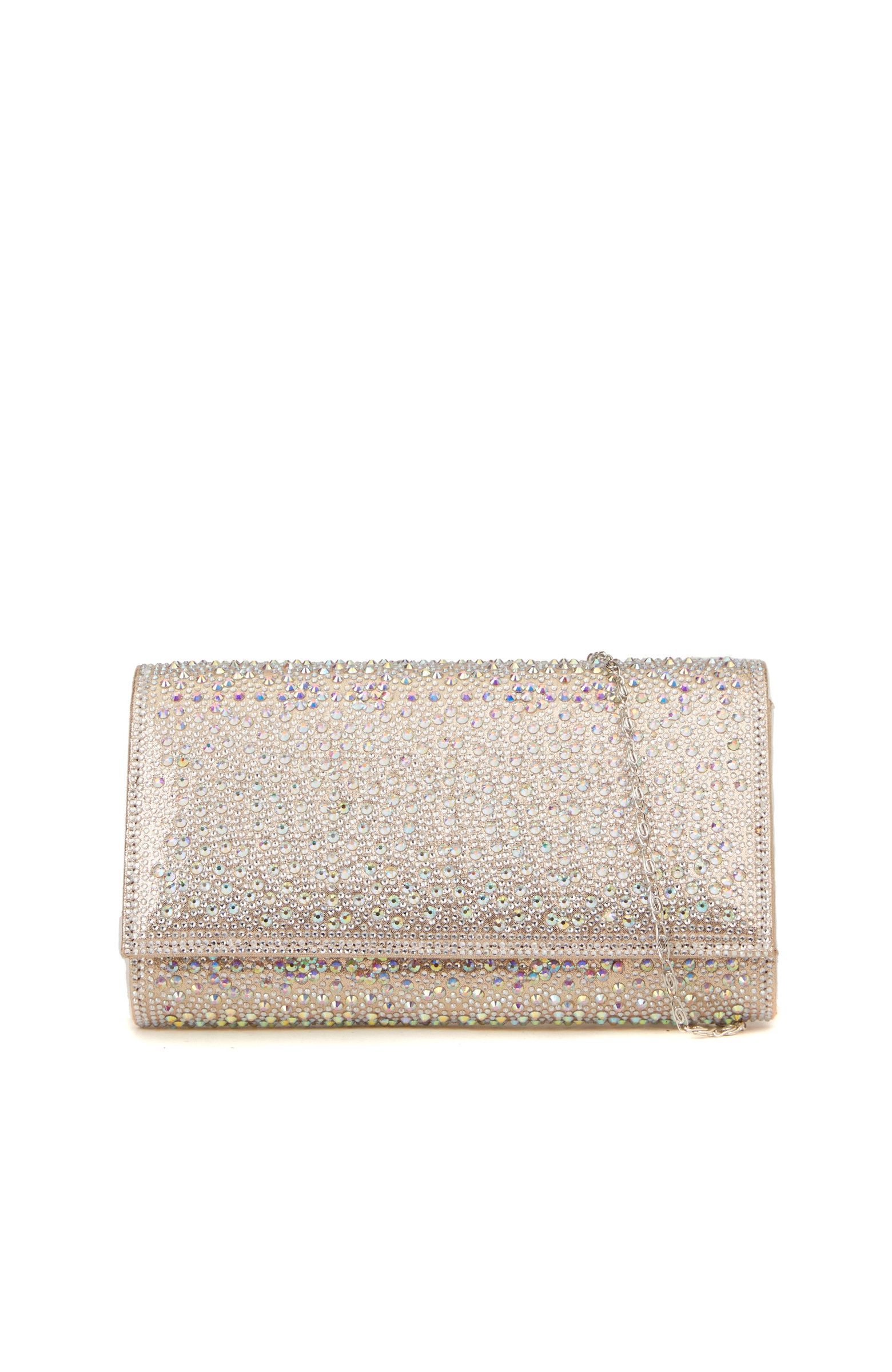 Silver Taşlı Kadın Clutch