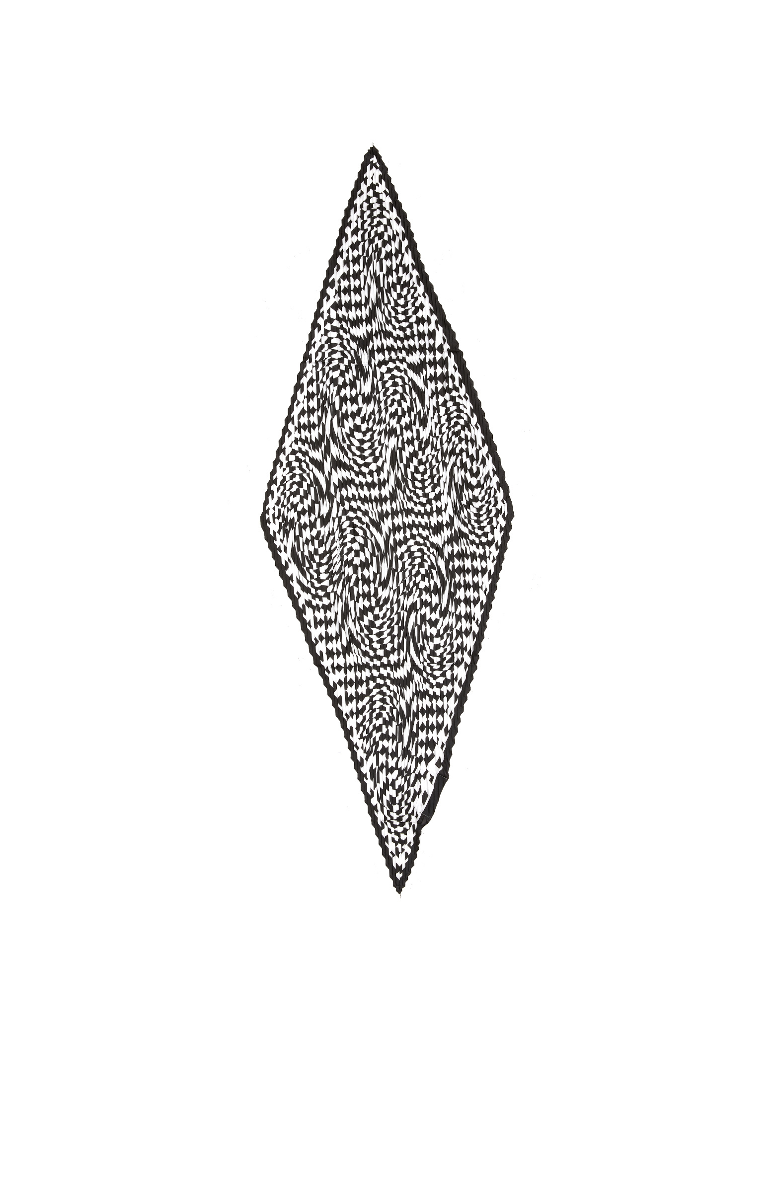 Siyah Kadın Desenli Fular